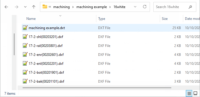 Machining View Current ribbon commands